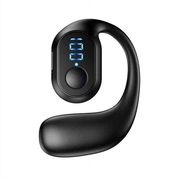 Ear Clip Wireless Earbuds, Non-in-Ear Bluetooth Headphones with Digital ...