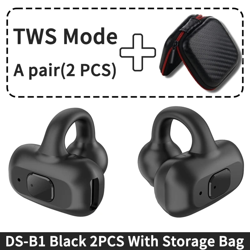 Ear-Clip Wireless Earphone HIFI Heavy Bass Surround Stereo Sound TWS Bluetooth 5.3 Headsets With ...