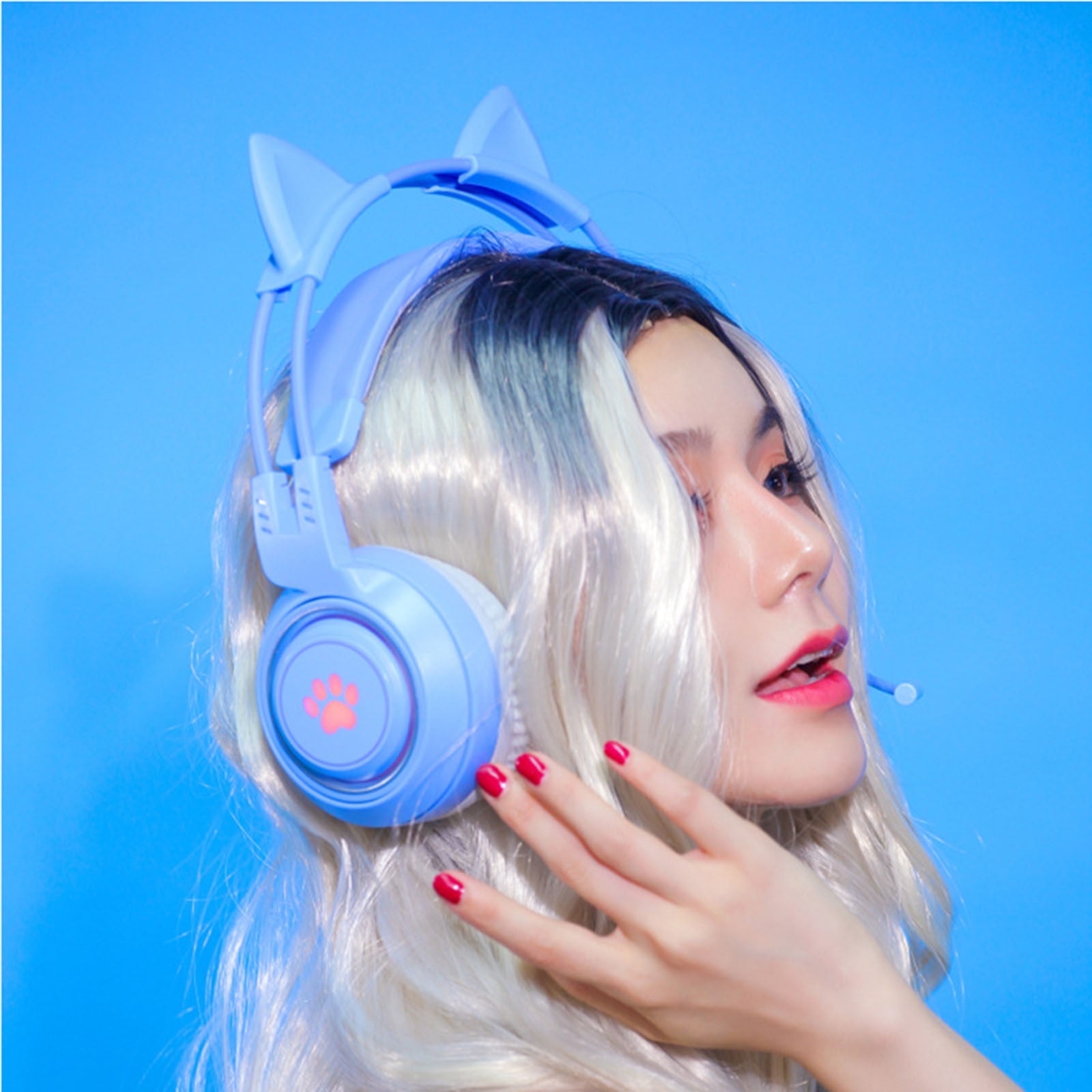 Ear Gradual Streaming Game Computer Headset Wired Headphone E-sports ...