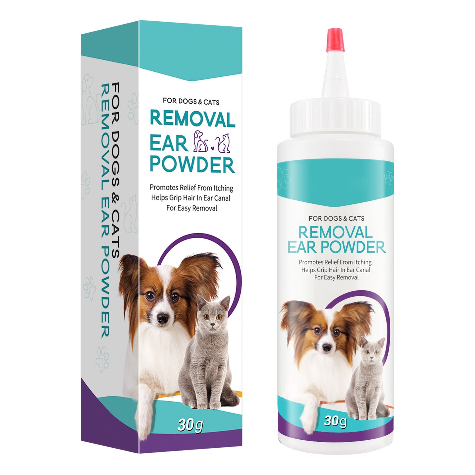 Ear Hair Removal Powder For Dogs Gentle Ear Cleaning Solution Pet ...