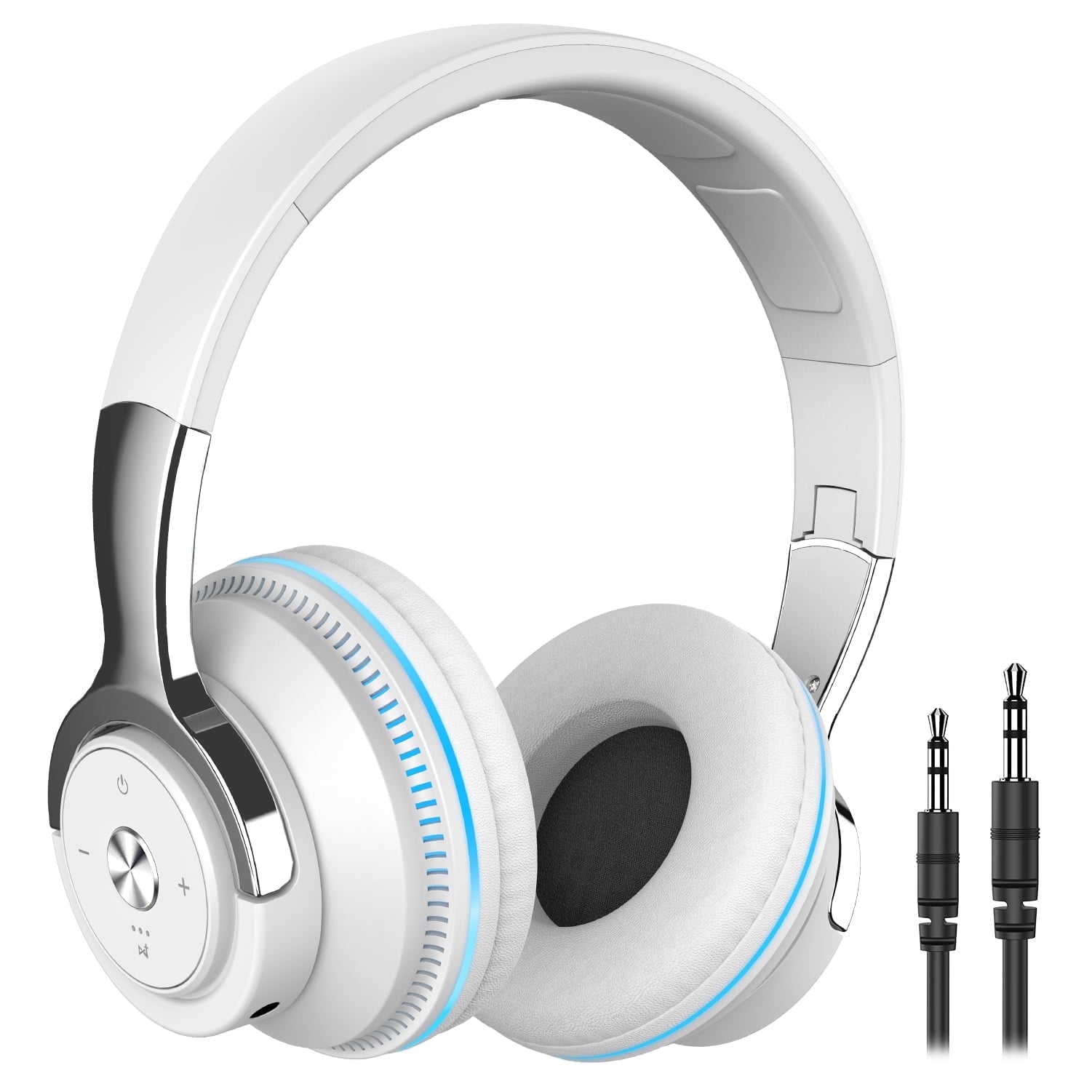 Cshidworld Over Ear Headphones, HiFi Audio Wireless Bass Headset w/ Mic ...