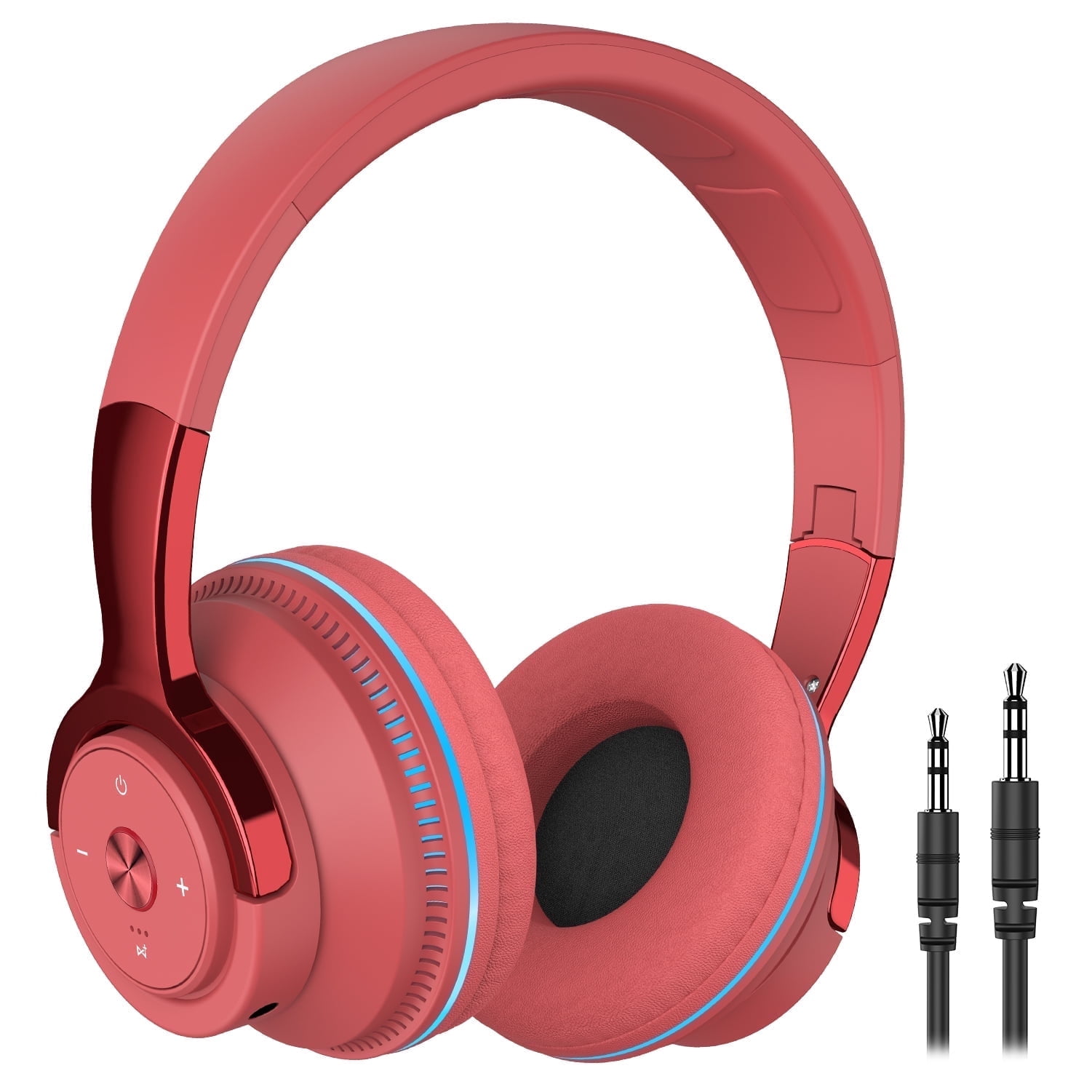 Over Ear Headphone, HiFi Audio Stereo & Wireless Bass Headset, w/ Mic ...