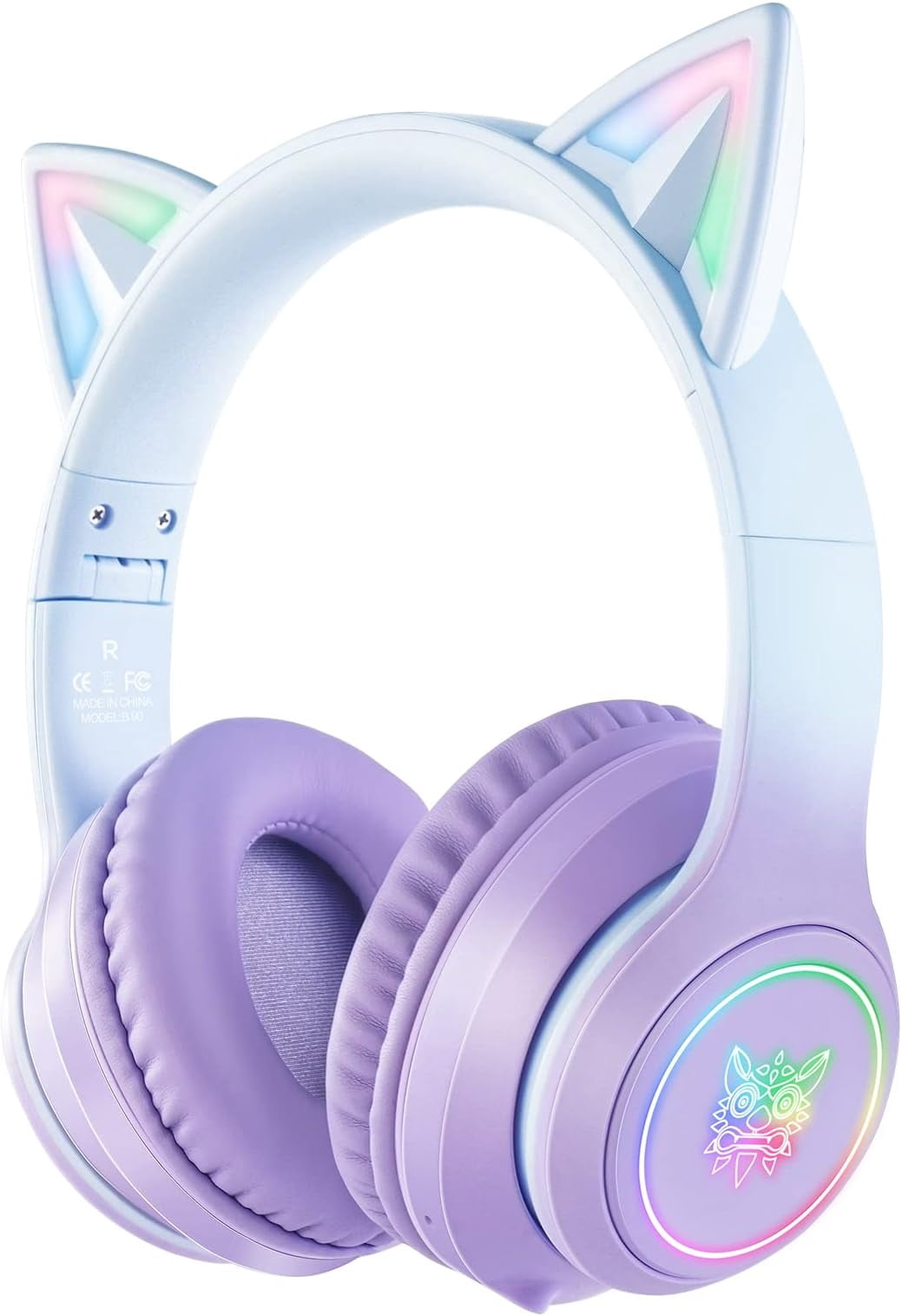 Ear Headphones for & , & Wired Mode Foldable Headset with Mic - Clear ...