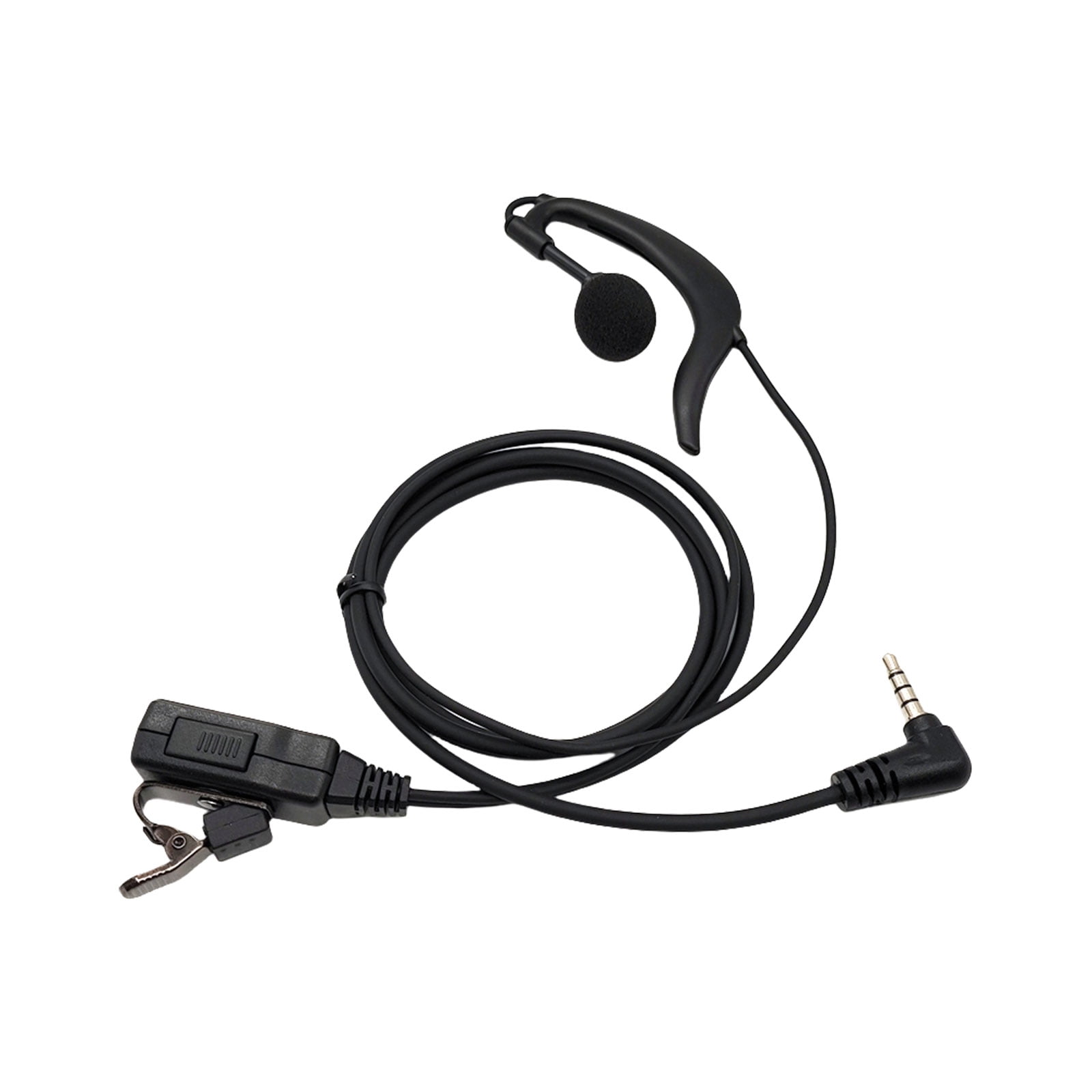 Ear Hook Headphones with 3.5mm Plugs & Button 137cm Plastic Earpiece ...