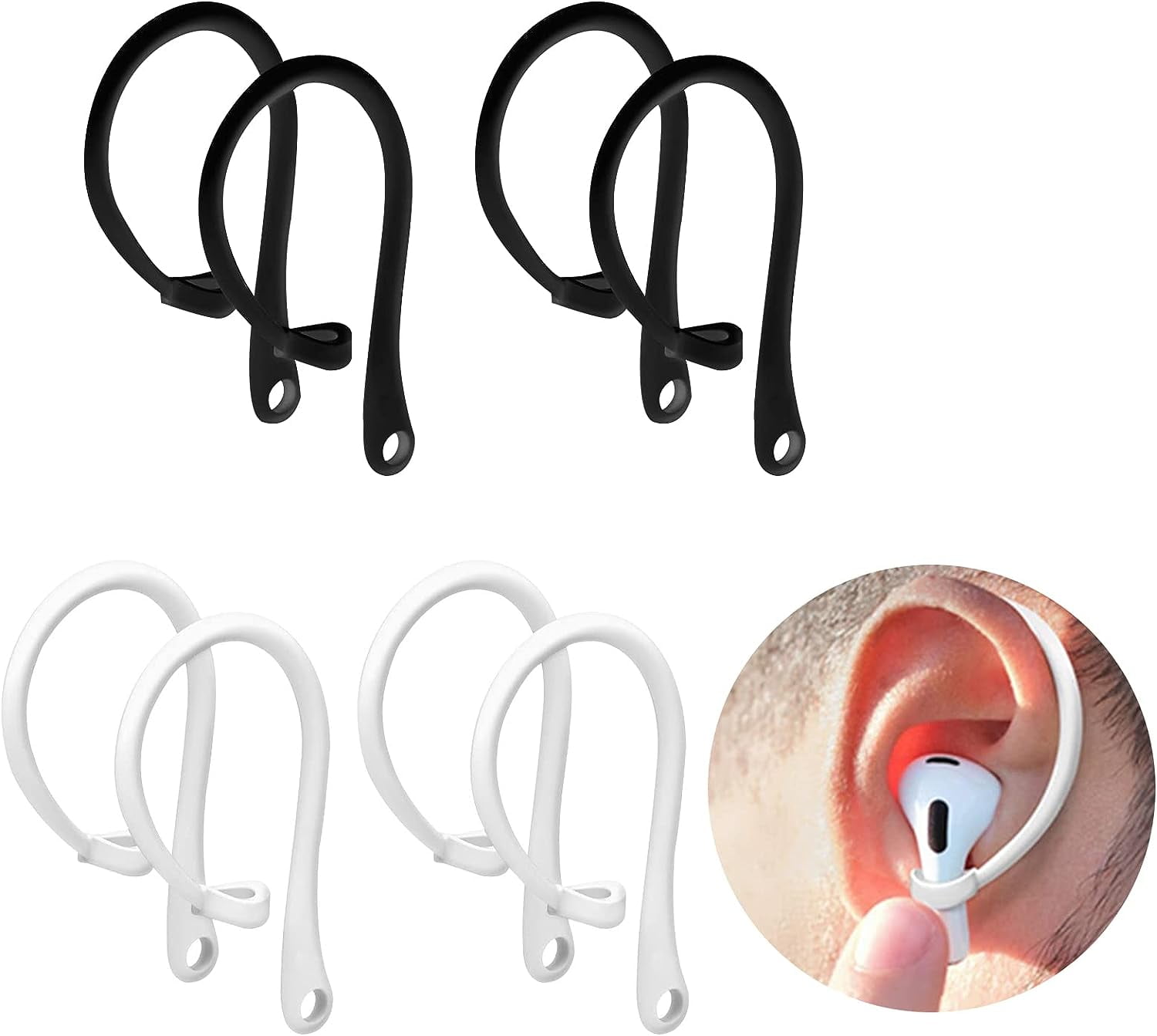 Ear Hooks for Airpods Wireless Earbuds Holder Anti-lost Sport ...