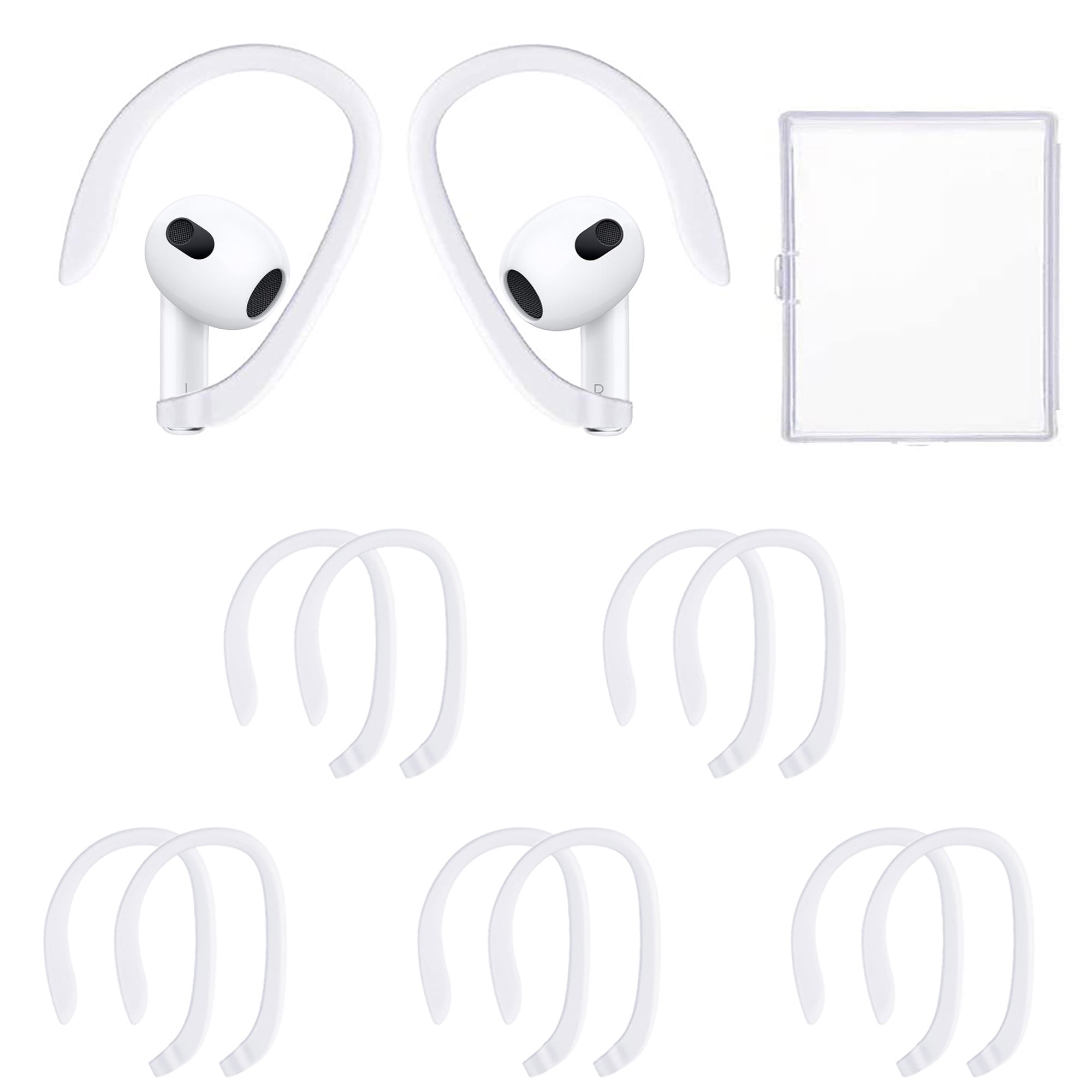 Ear Hooks for Apple AirPods 1, 2, 3, Pro and Pro 2 for Secure Fit ...