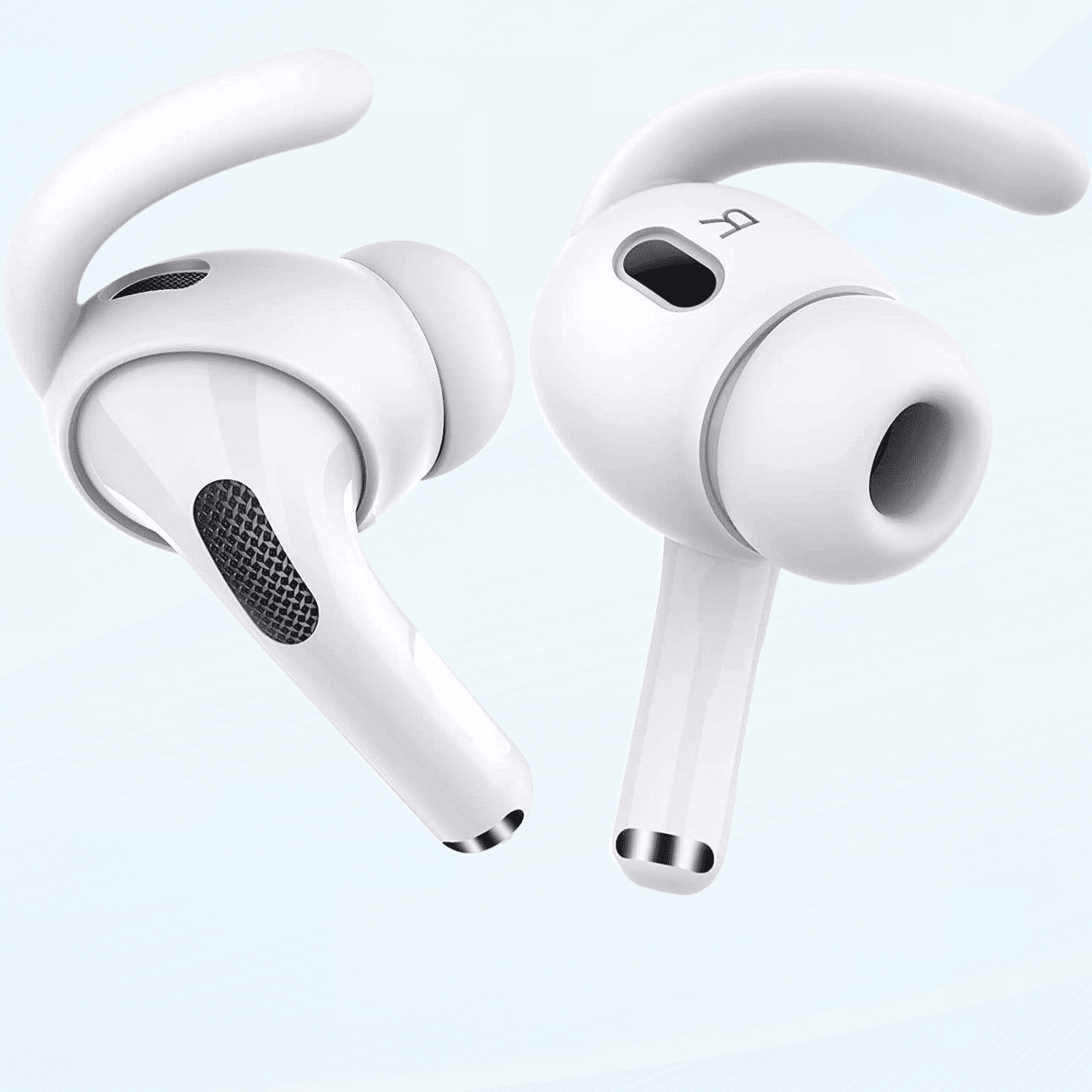 Ear Hooks for AirPods Pro 2, 4 Pairs, Anti-Slip Silicone Covers with ...