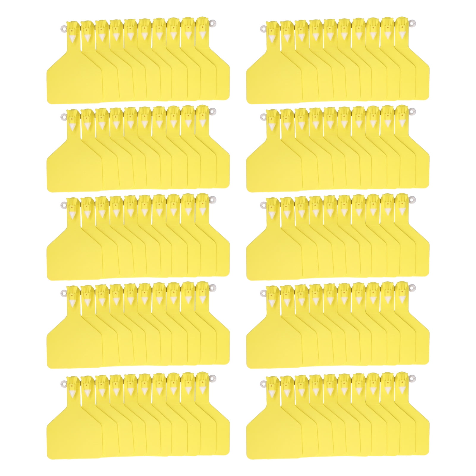 Ear Label Tag 100Pcs Plastic Integrated Ear Tag Kit Livestock Farm Ear ...