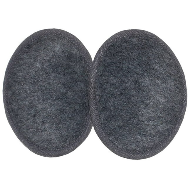 Ear Mitts Bandless Ear Muffs For Men & Women, Gray Fleece Ear Warmers ...
