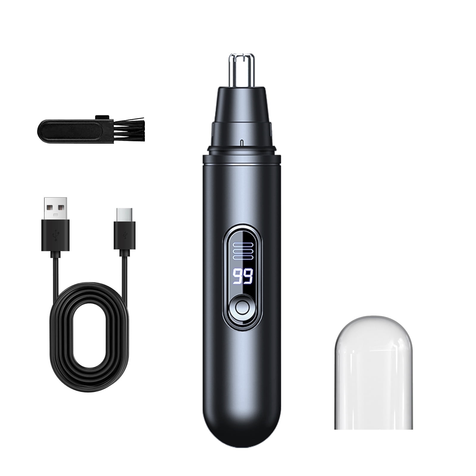 MICHPONG Ear and Nose Hair Trimmer, USB Rechargeable, Waterproof, Dual ...