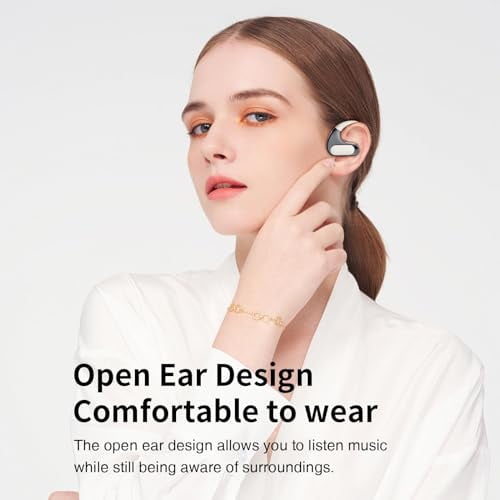 Out of Ear Open Ear Headphones Air Bone Conduction Earbuds Wireless OWS ...