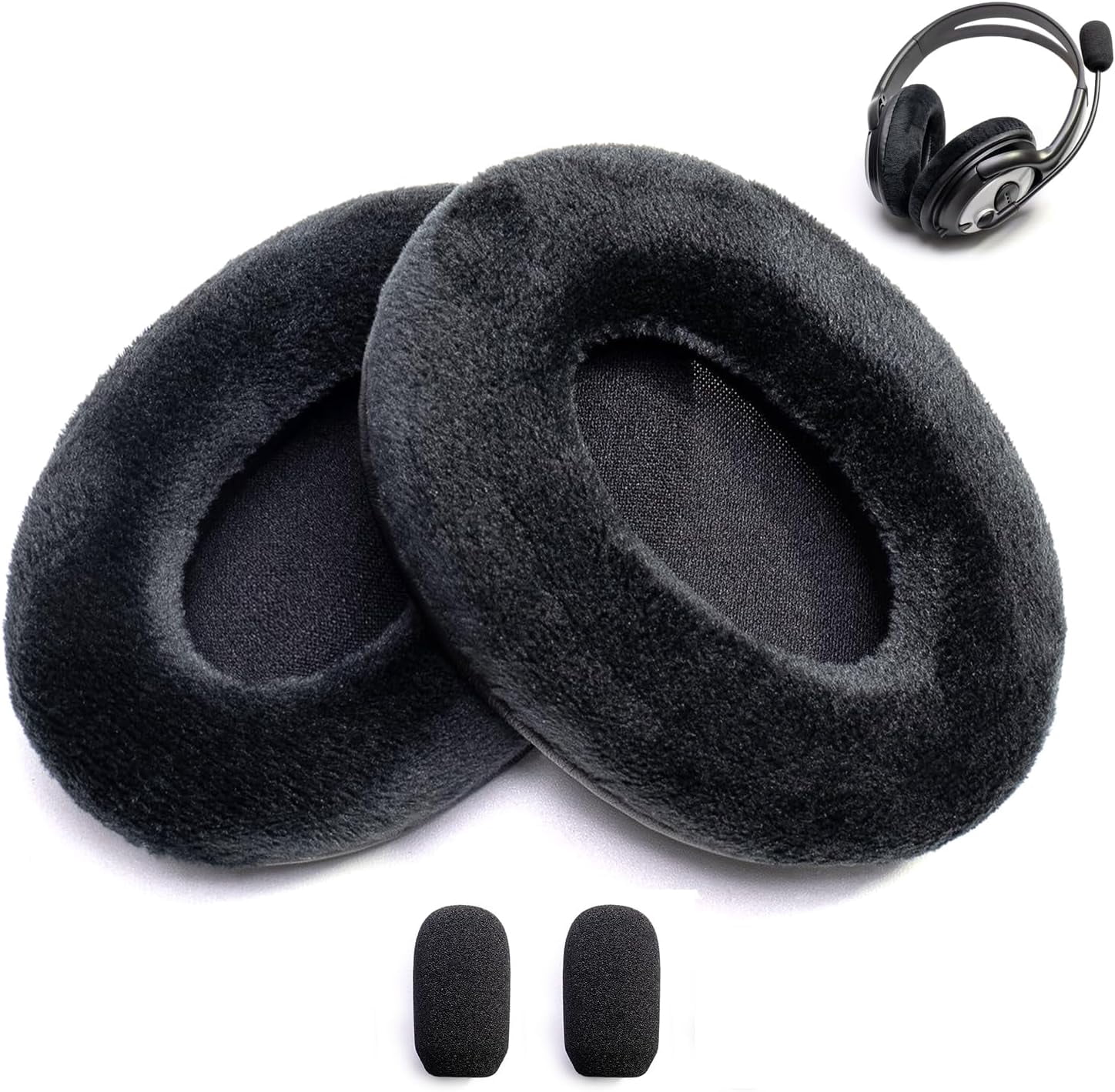 Ear Pads Foam Cushion Microphone Cover Compatible with Microsoft ...