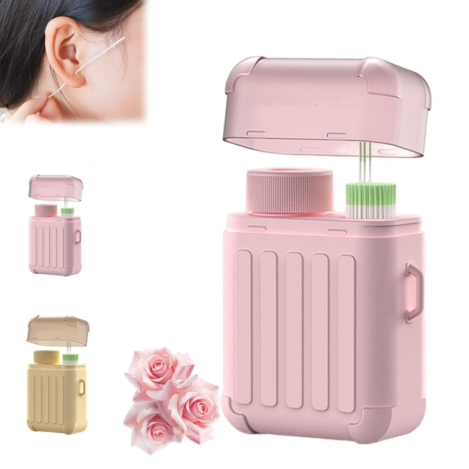 Ear Piercing Cleaning Kit, Ear Hole Ear Care Kit Disposable Earrings ...