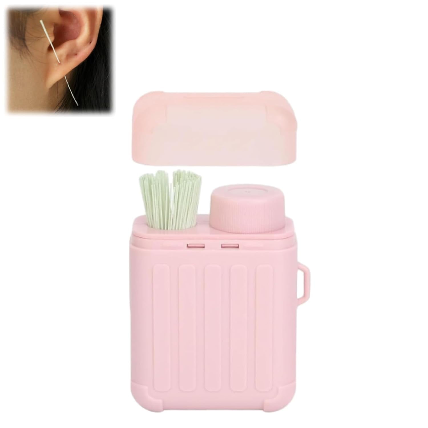 Ear Piercing Cleaning Kit, Ear Piercing Hole Cleaner Floss Kit with ...