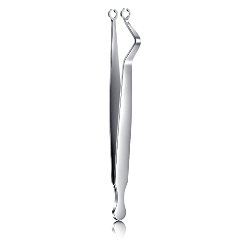 JIESIBAO Ear Piercing Forceps Cartilage Helix Tragus Piercing Pliers ...