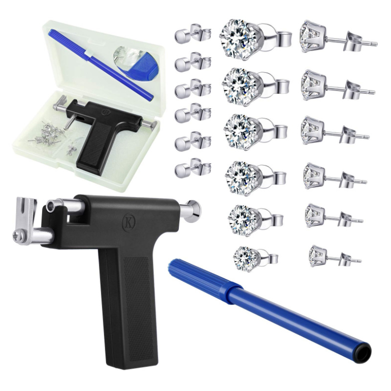 Ear Piercing Gun Kit, Evatage Self Earring Pericings Gun Tools Set ...