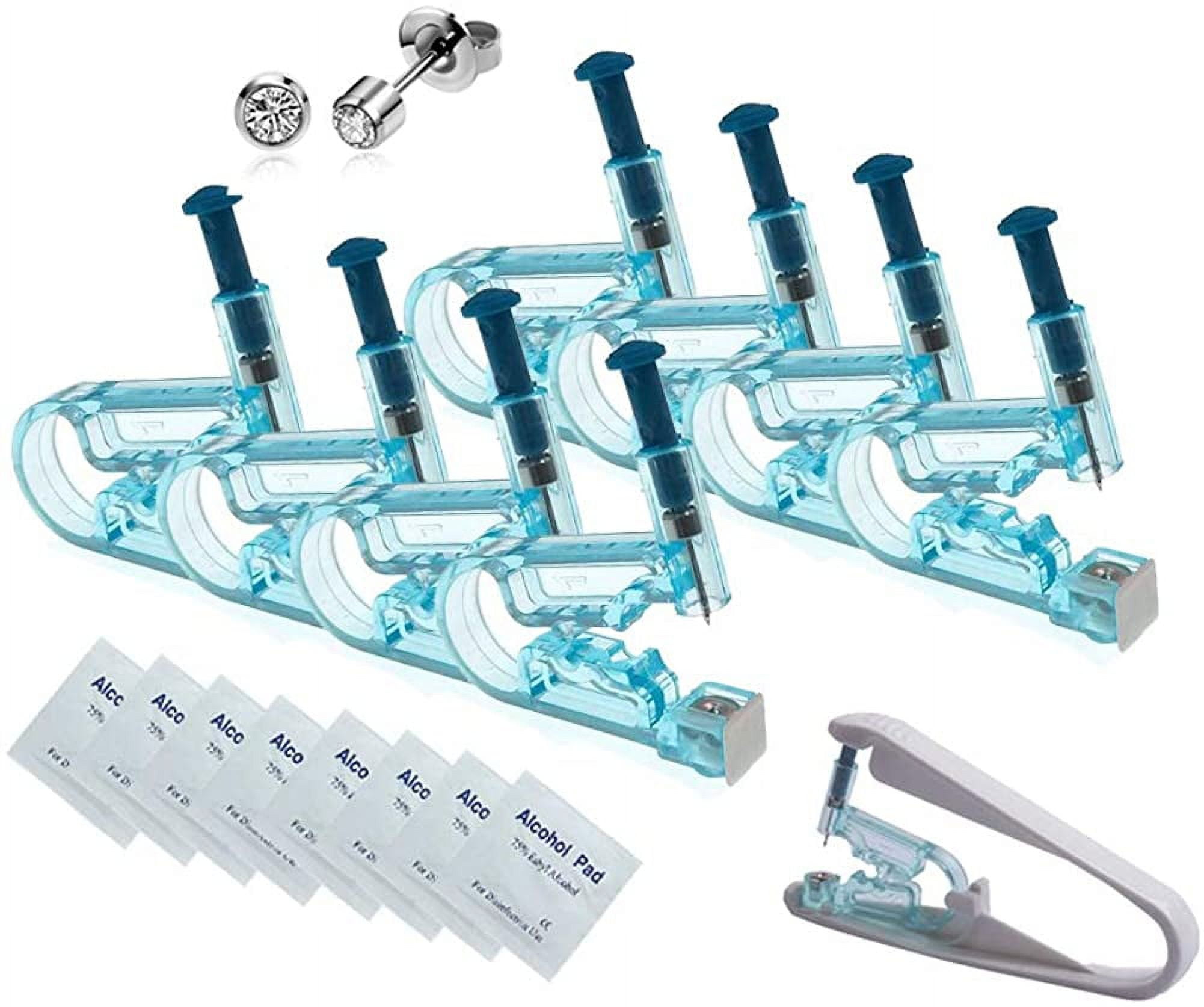 Ear Piercing Kit, 8 Pcs 4mm Disposable Self Ear Pericings Kit with Ear ...