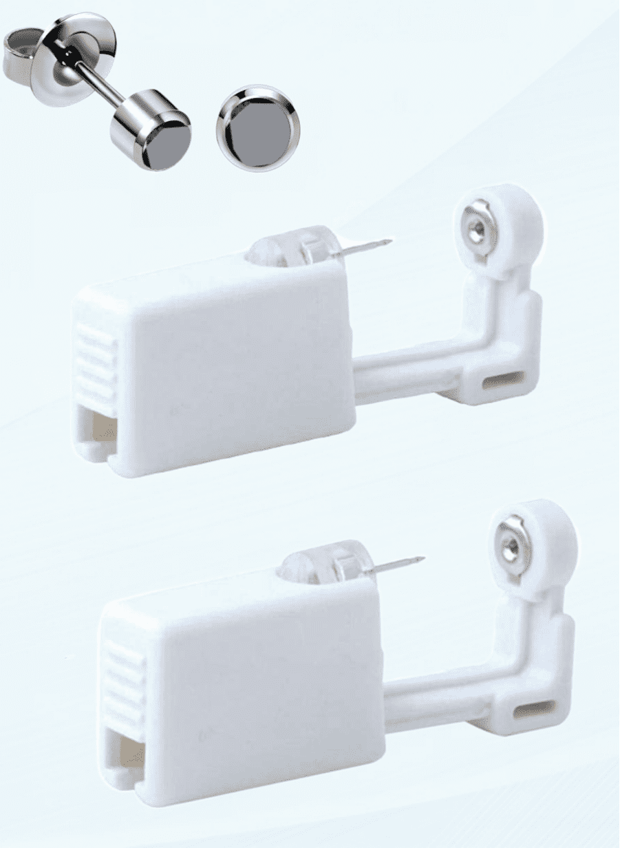 Ear Piercing Kit Disposable Self Body Piercing Kit With 4mm Ear Stud ...