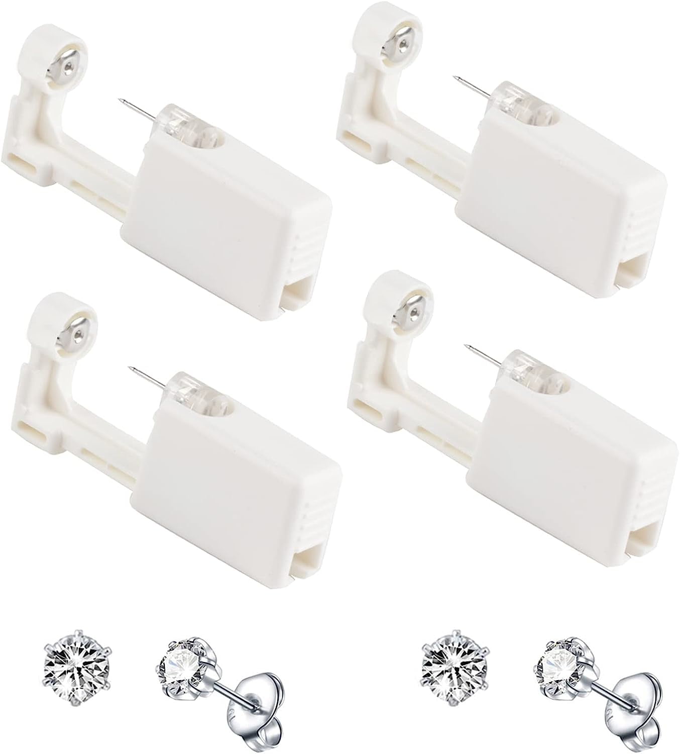 Ear Piercing Kit Disposable Self Ear Piercing Kit Safety 4 Pack Ear ...