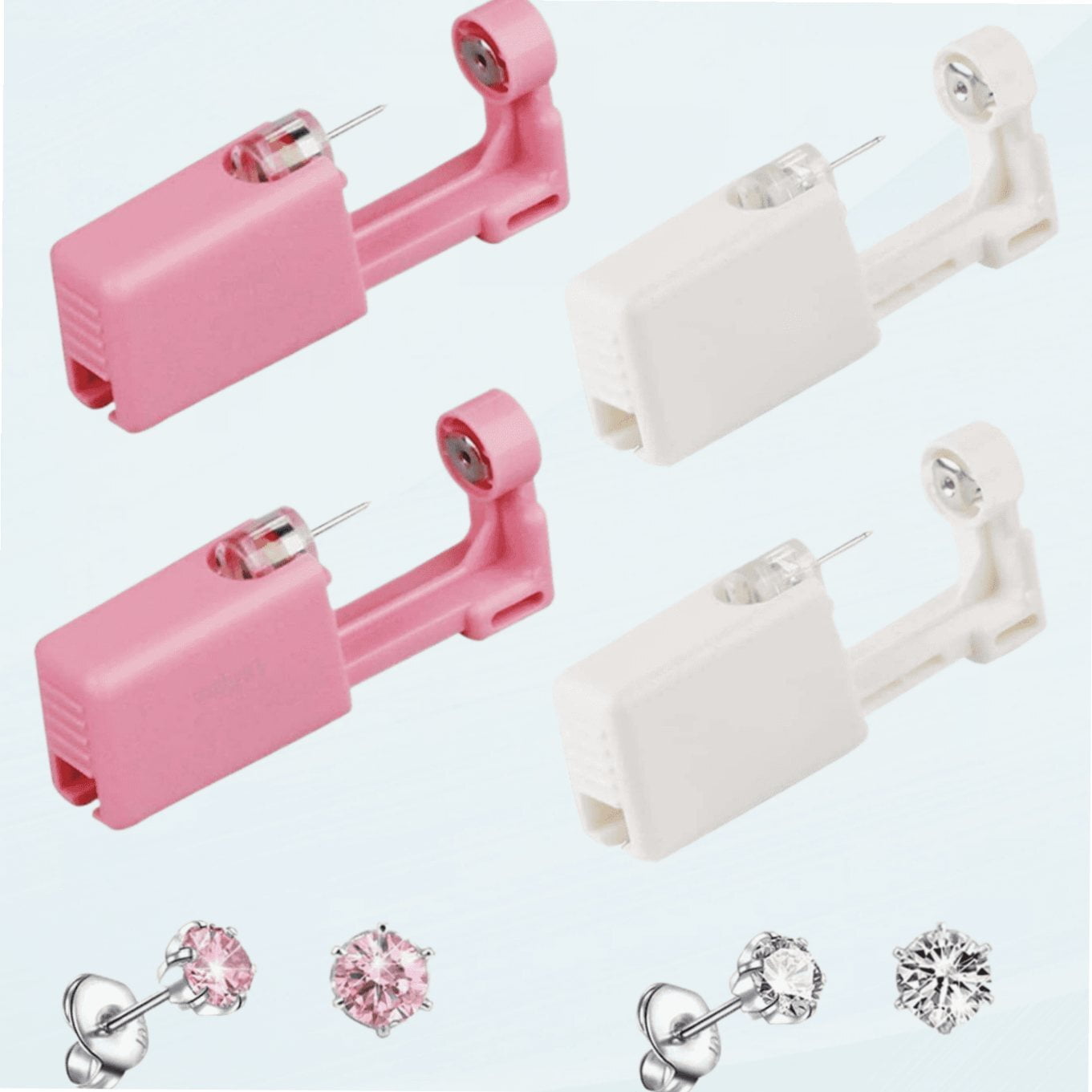 Ear Piercing Kit Disposable Self Ear Piercing Kit Safety 4 Pack Ear ...