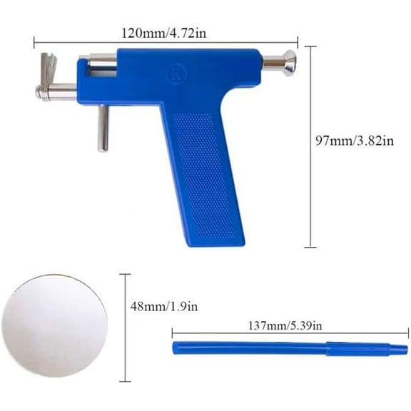 Q&Q BASICS Piercing Gun Kit, Stainless Steel Piercing Tool for Ear ...