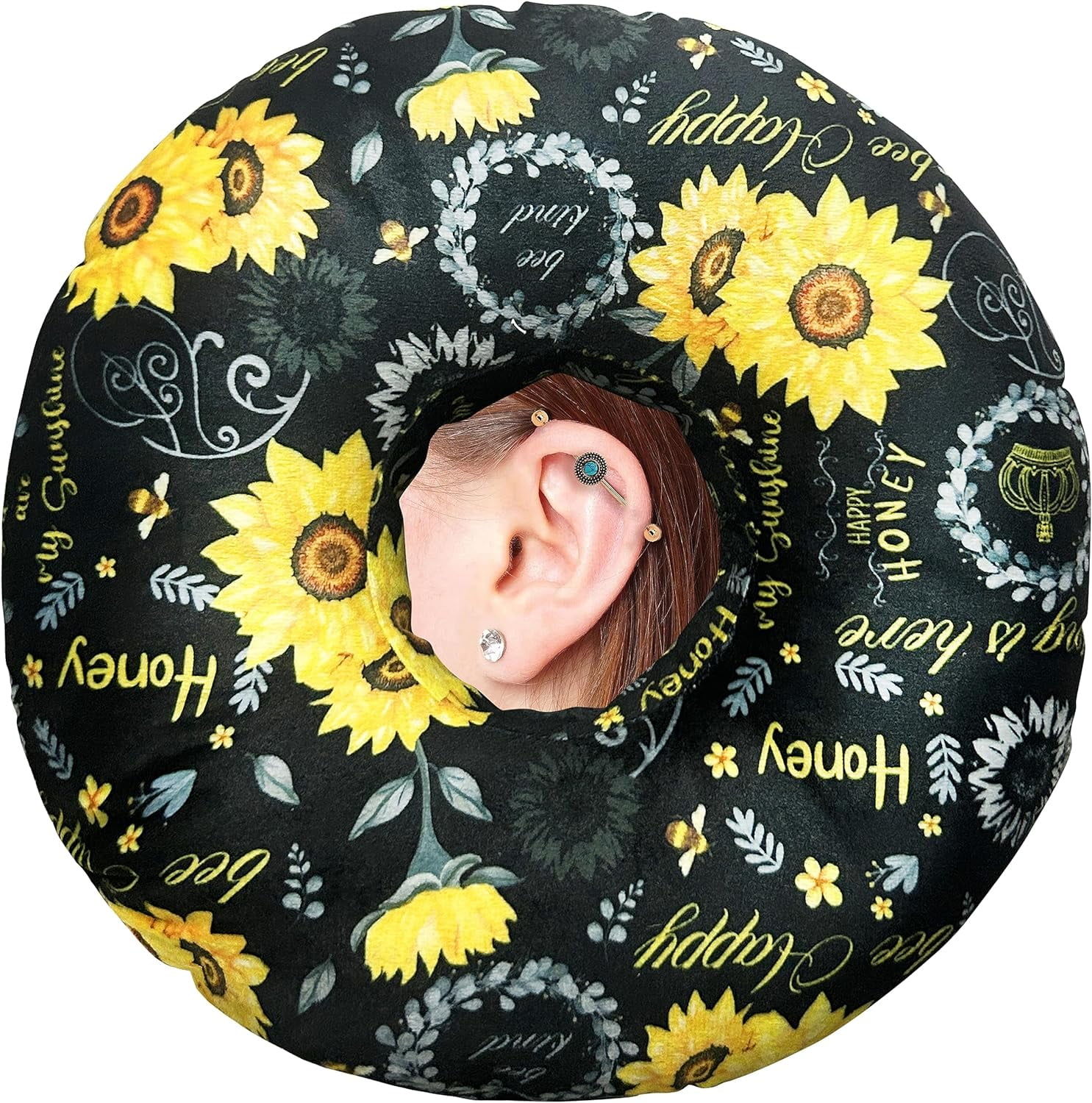 Ear Piercing Pillow for Side Sleepers Pillows with Holes for Ear Pain ...