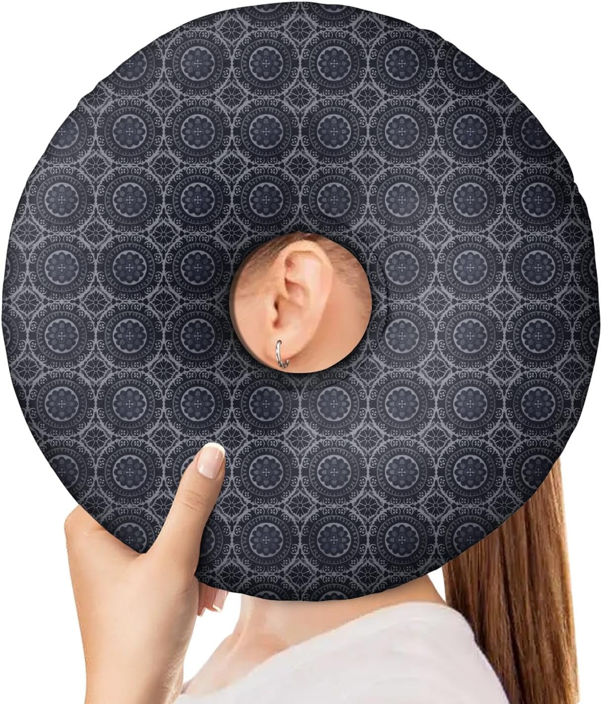 Ear Piercing Pillow for Side Sleepers,Donut with Hole for Ear Pain CNH ...