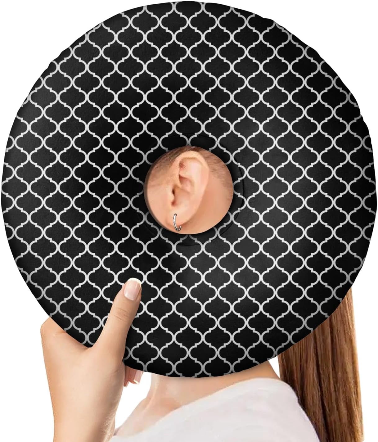Ear Piercing Pillow for Side Sleepers,Donut with Hole for Ear Pain CNH ...