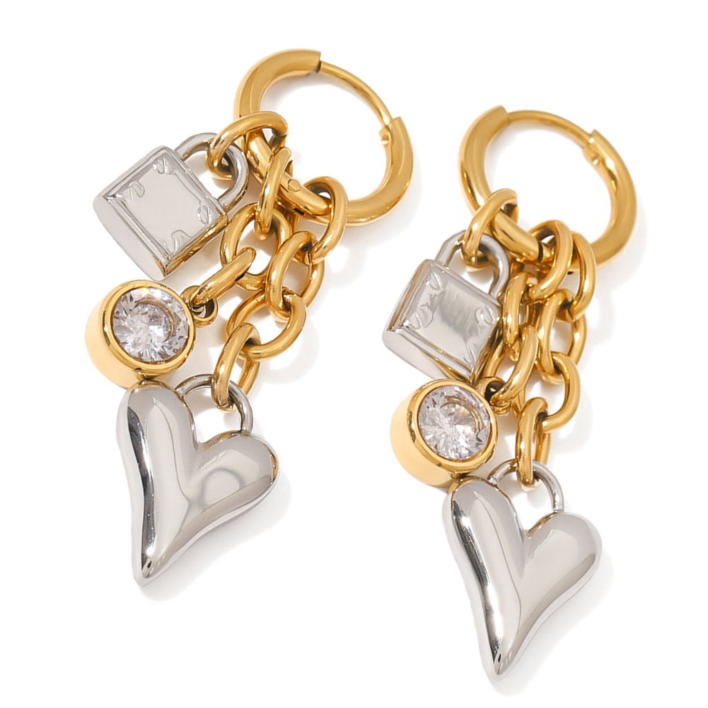 Ear Piercings Stainless Steel Texture for Youthful Women Casual Outfits ...