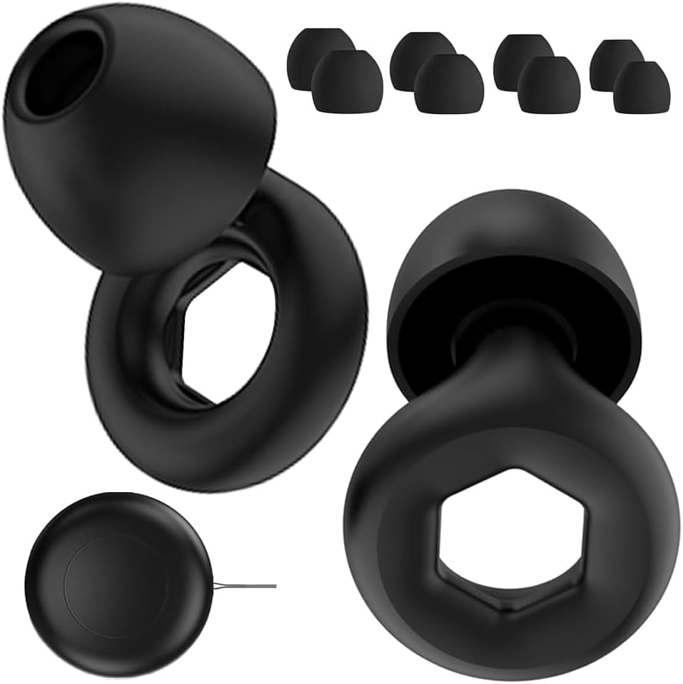 Ear Plugs for Sleeping Noise Cancelling, Reusable Hearing Protection in ...