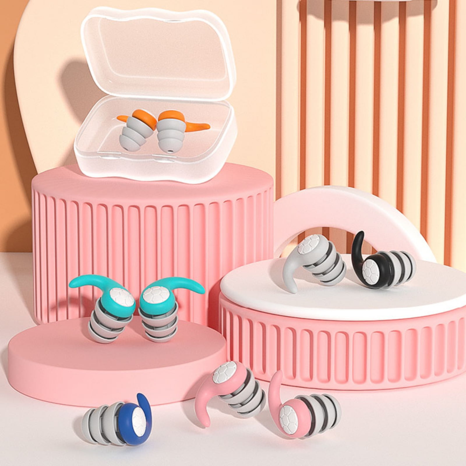 Ear Plugs for Sleeping Noise Cancelling - Silicone Reusable Washable ...