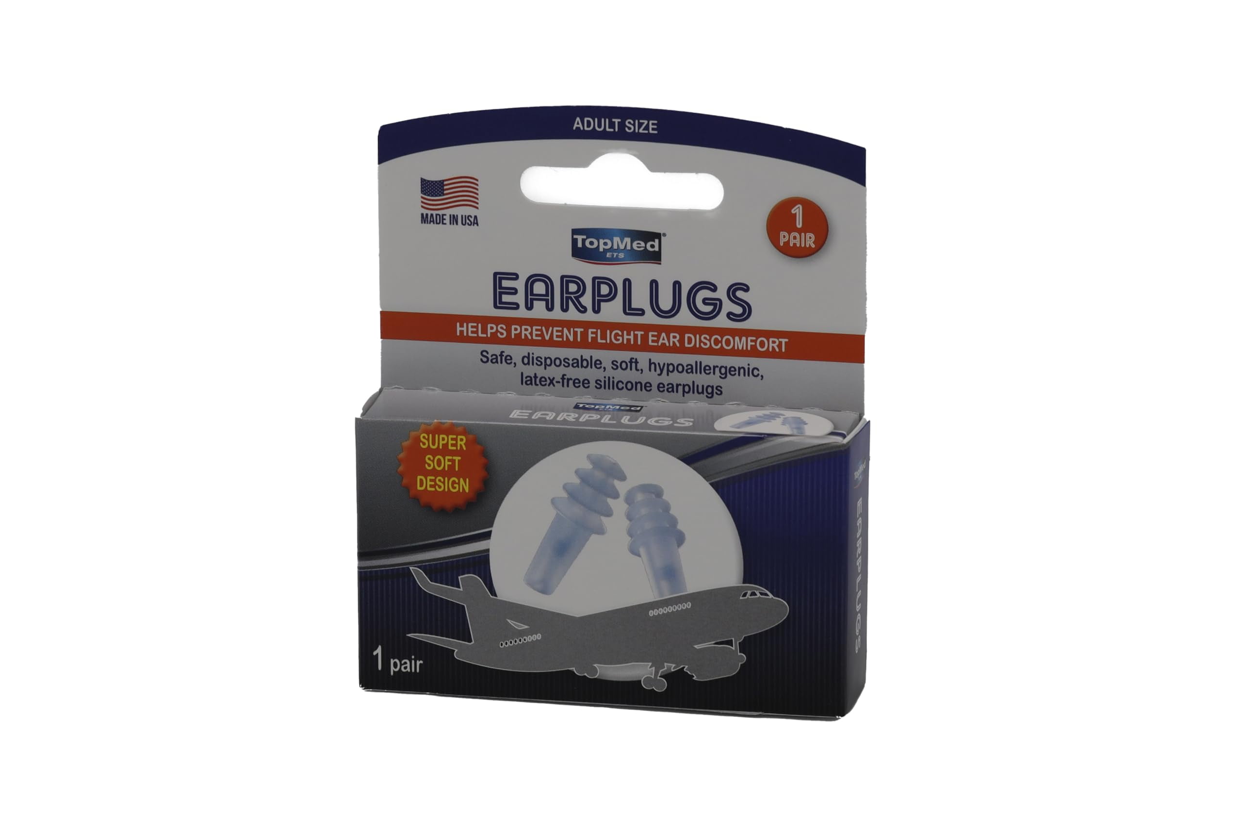 Ear Plugs Super Soft Comfortable, Helps Prevent flight Ear Discomfort ...