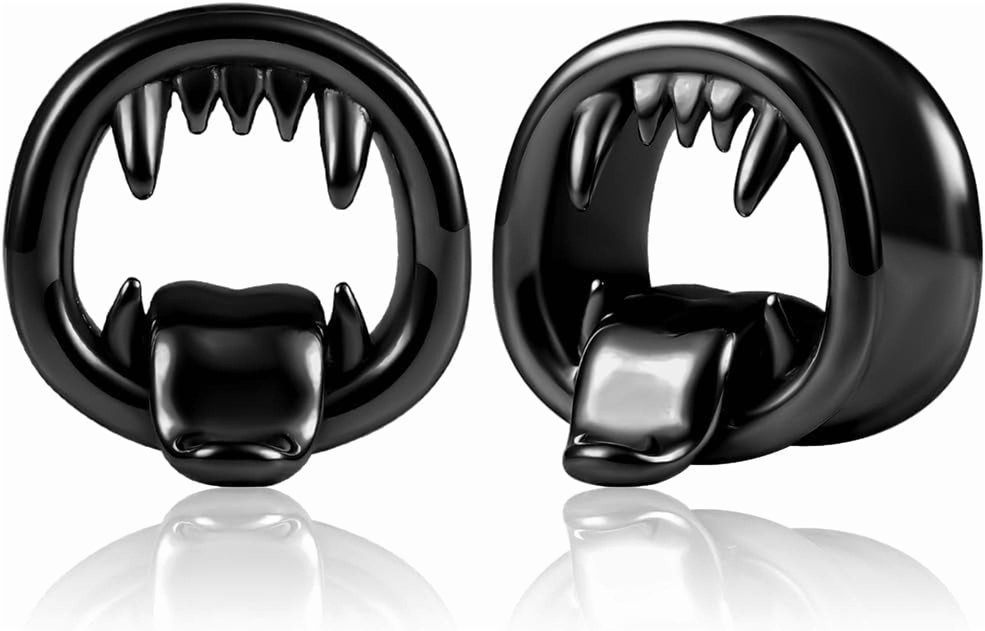 Ear Plugs Tunnels Gauges Hypoallergenic 316 Stainless Steel Earrings ...