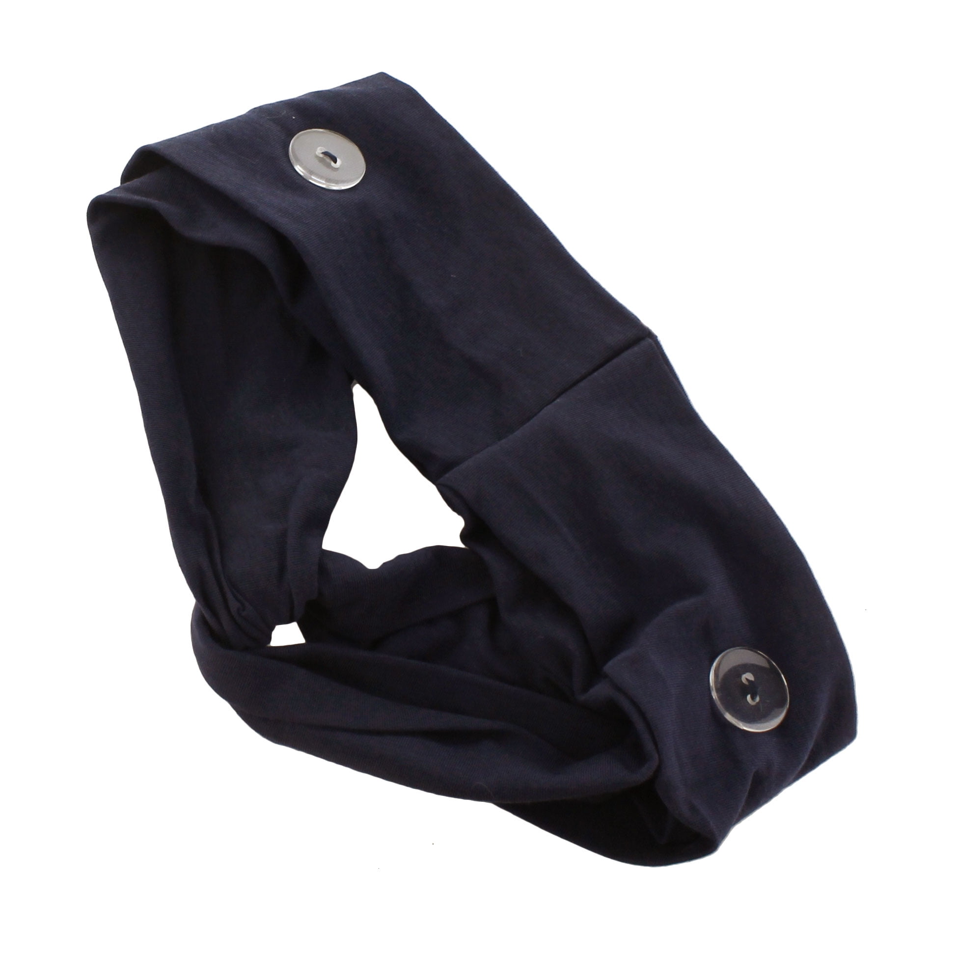 Ear Saver Button Headband - Navy - Walmart.com