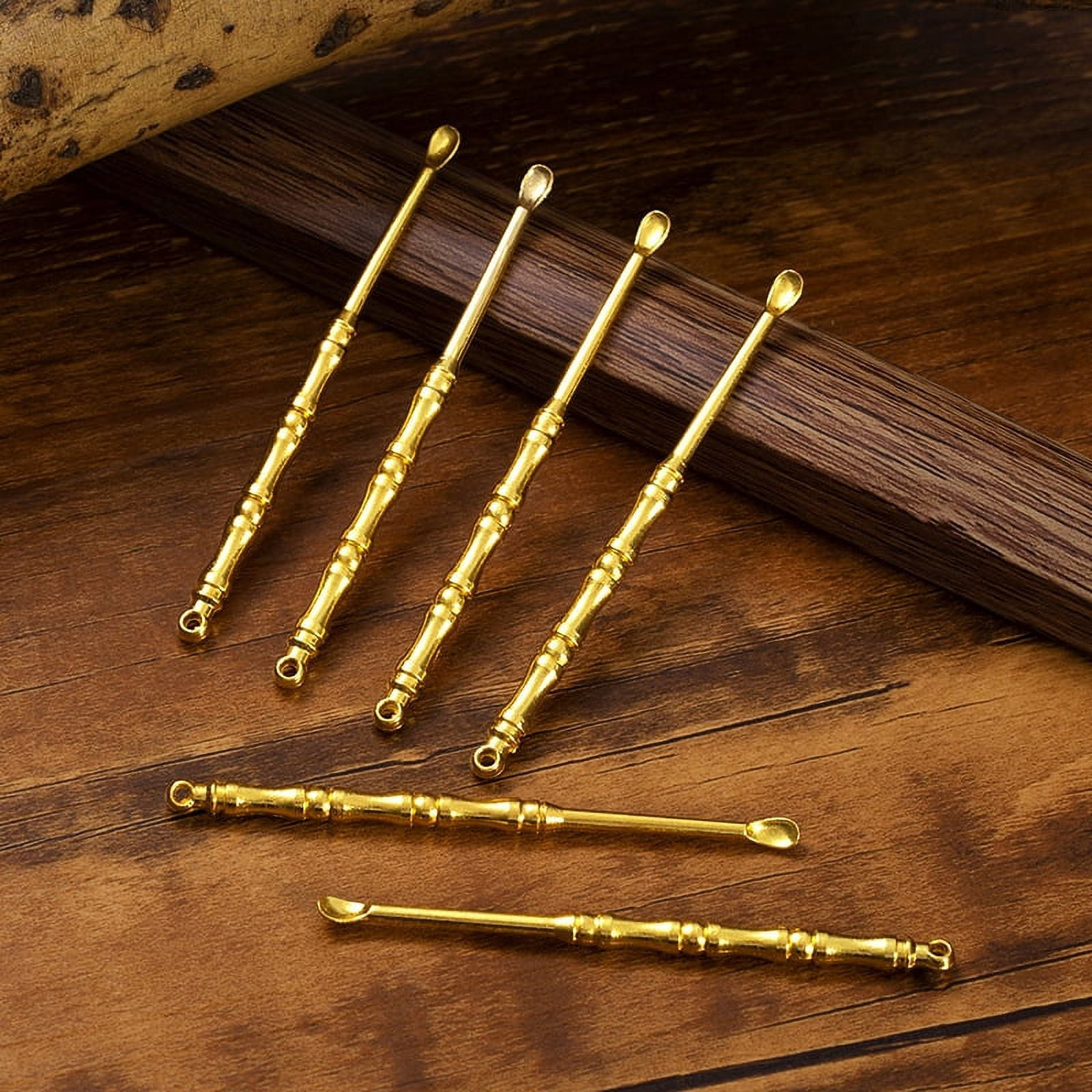 Ear Spoons Retro Imitation Brass Portable Ear Cleaning Tool Ear Pick ...