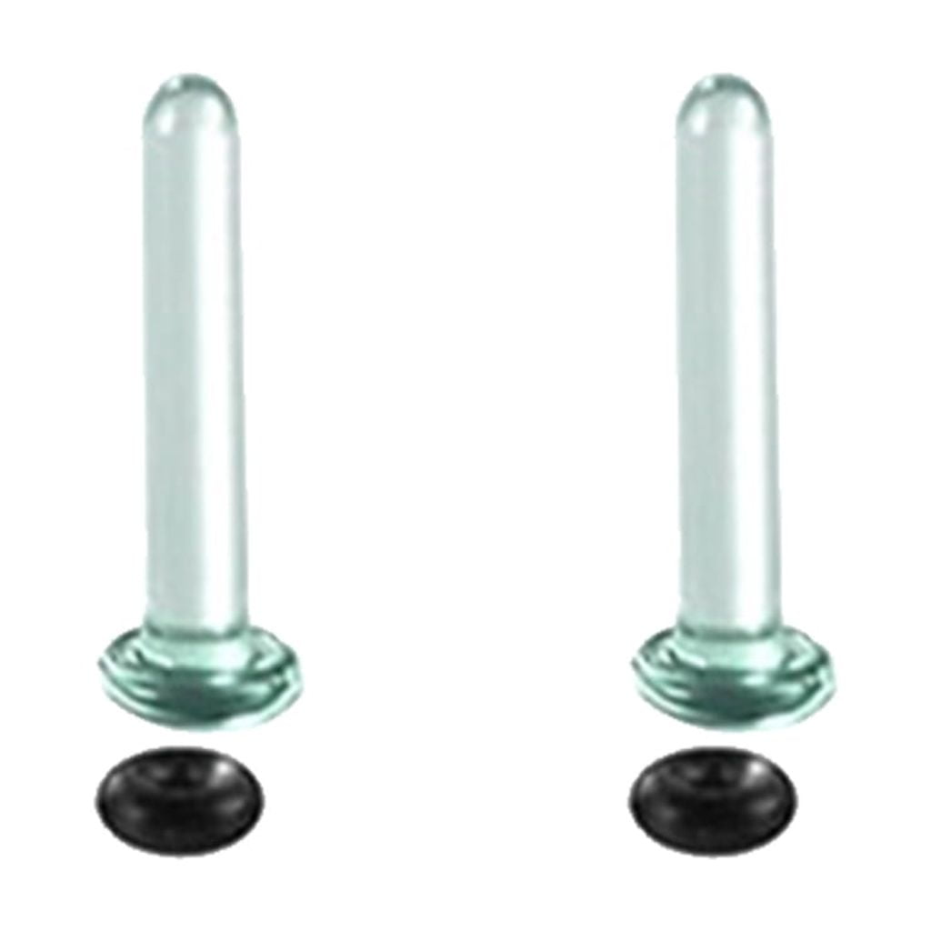 Ear Stretching Set Glass Plugs Gauges with O Rings Single Flare ...