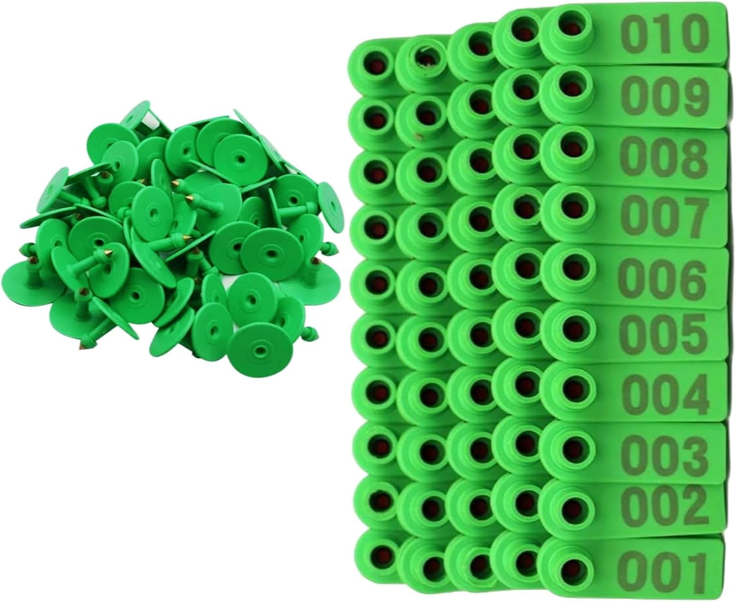 Ear Tag 100pcs 001-1000 Plastic Livestock Ear Tags Sheep Ear Tags ...