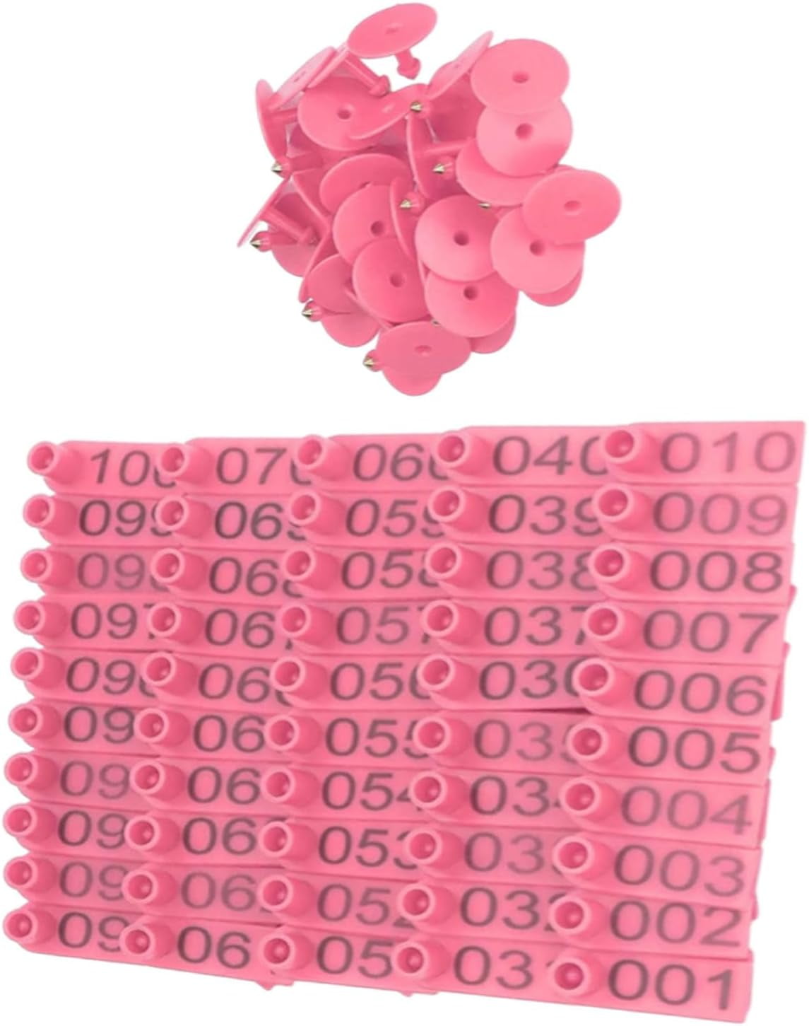 Ear Tag 100pcs 001-1000 Plastic Livestock Ear Tags Sheep Ear Tags ...