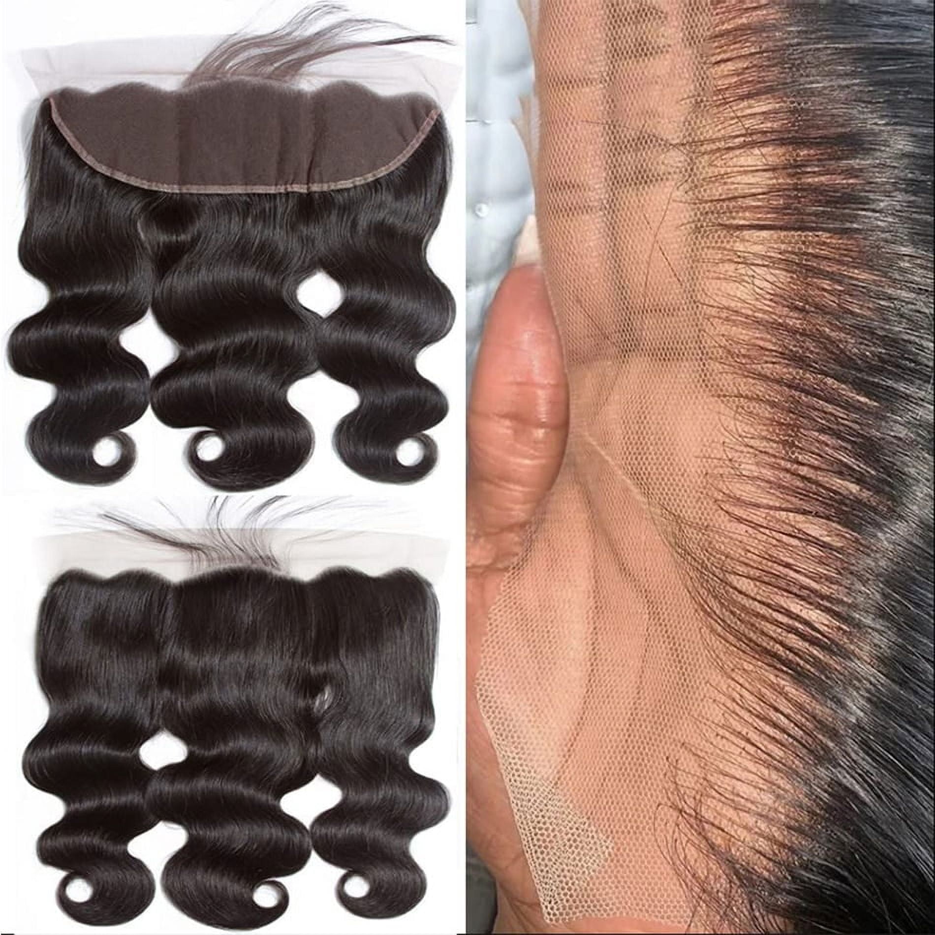 Ear To Ear 13x4 Lace Frontal Closure Straight Human Hair Extensions ...