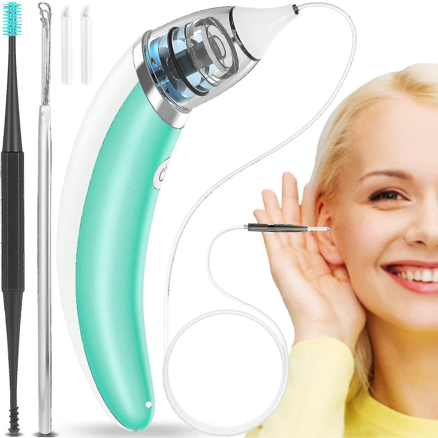 Ear Vacuum Ear Wax Vacuum Suction Electric Ear Wax Sucker Removal Cleaner With 5 Level Suction