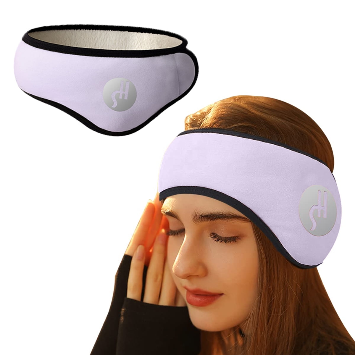 Ear Warmer Headband, Fleece Ear Muffs for Men Women Reflective Earmuffs ...