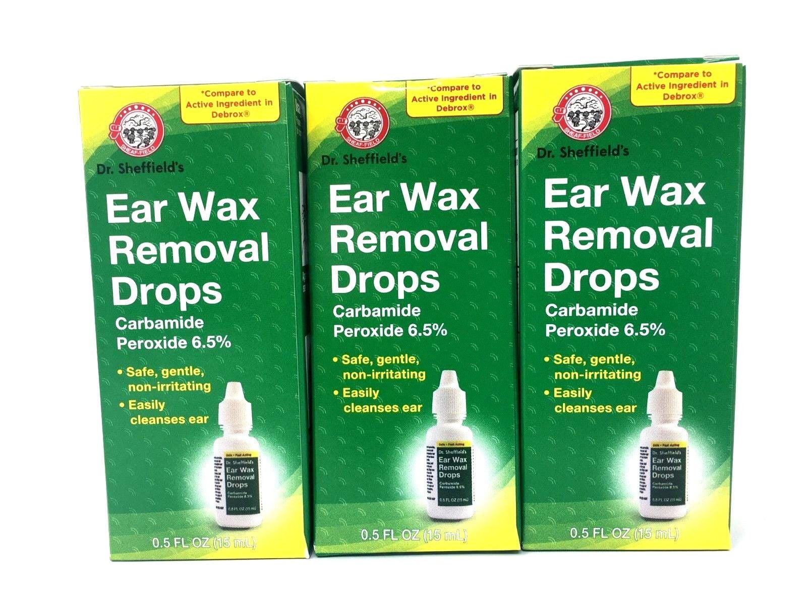 Ear Wax Removal Drops 0.5 oz- pack of 3 - Walmart Business Supplies