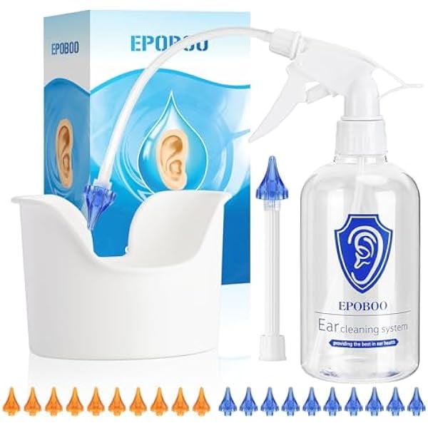 Ear Wax Removal - Earwax Wash System w/ 500ml Ear Bottle, Big Basin ...