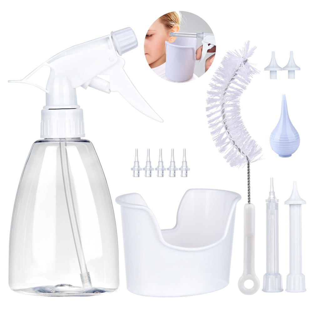 Ear Wax Removal Kit - Ear Irrigation System with 300ml Bottle, 7 ...