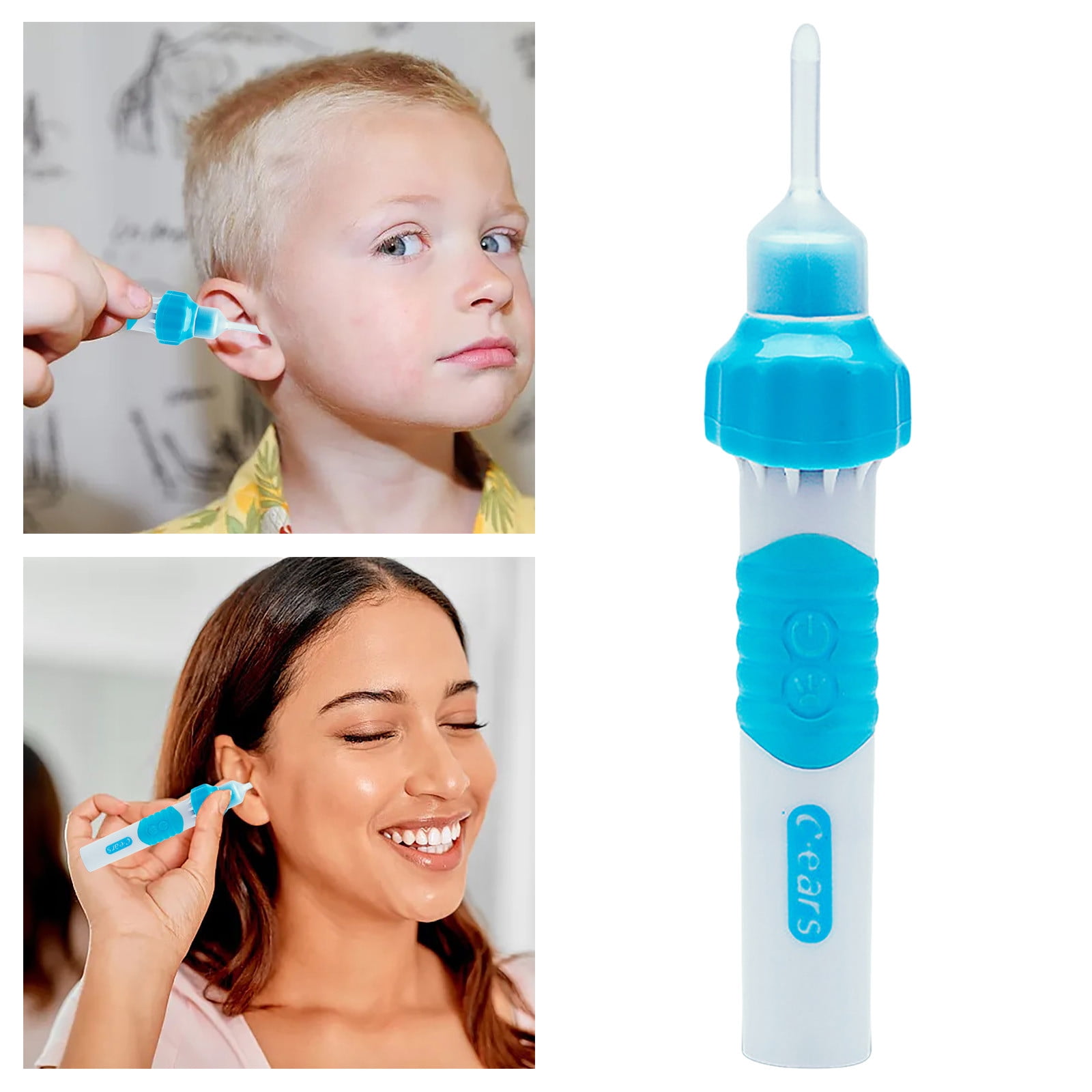 Ear Wax Removal Set Ear Wax Cleaner And Soft Ear Cleaner Electric Ear ...