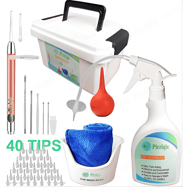 Pirzlqie Ear Wax Removal Tool, Ear Cleaning Kits Safe Ear Irrigation ...