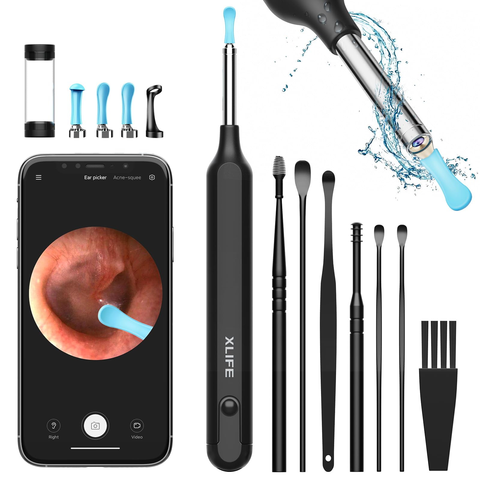 Ear Wax Removal Tool, Ear Cleaner with 1080P HD Camera, Ear Cleaning ...