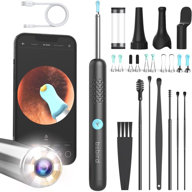 Ear Wax Removal Tool with HD Camera - R1 Upgraded Smart Visual Ear ...