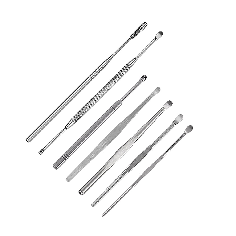 Ear Wax Removal Tool Seven Piece Picking Set Galvanized Trash Can ...