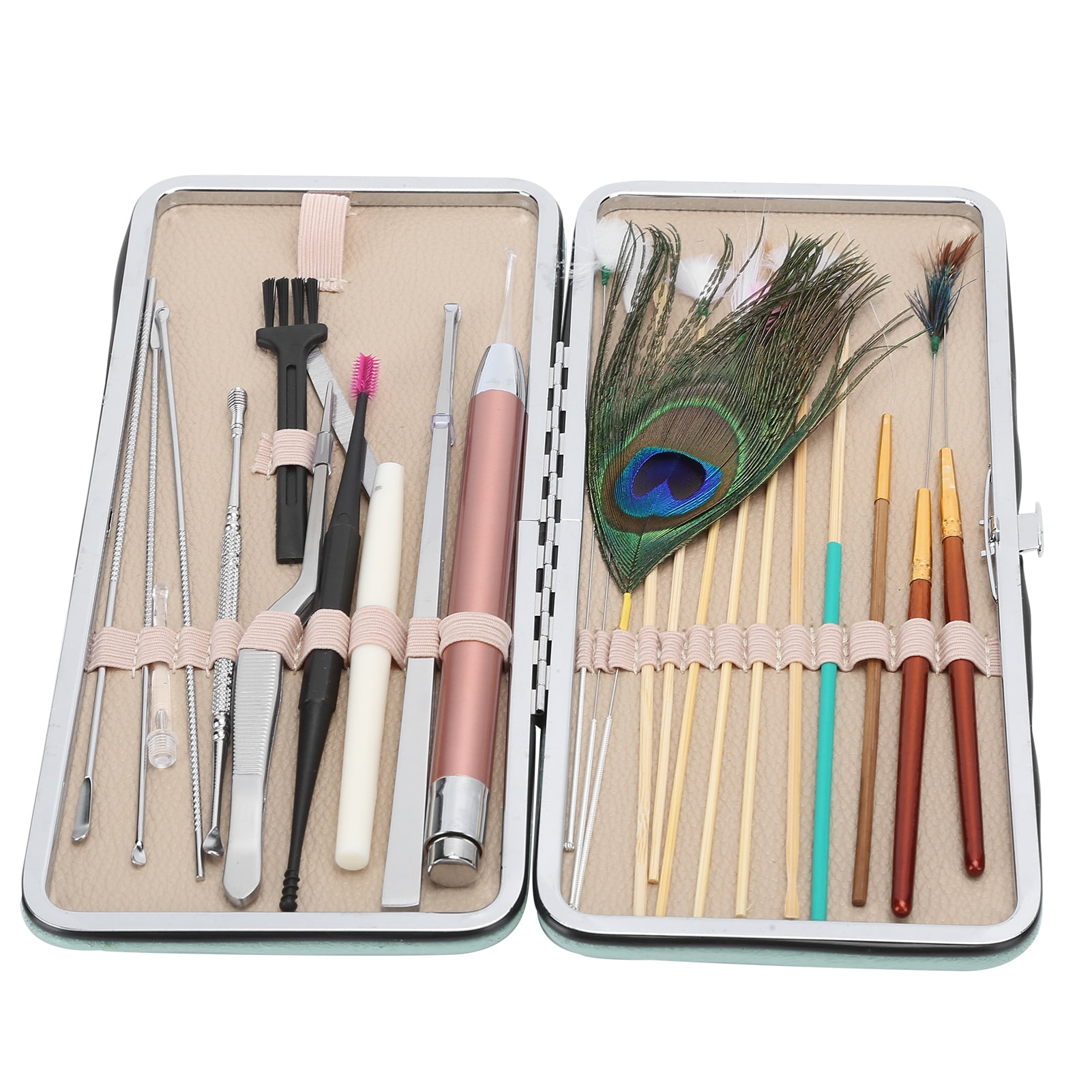 Ear Wax Removal Tool, Stainless Steel Spiral Ear Pick Sets Double Ended ...